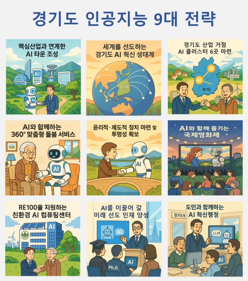 경기도, AI 9대 전략 ‧ 52개 주요사업 발표… AI 글로벌 생태계 1등 목표 : 스마트시티 종합포털 - SMART CITY ...
